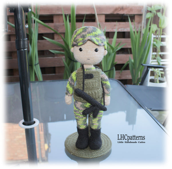 Crochet Pattern: Soldier Doll, Military Man Soft Toy, Army Man, Army B ...