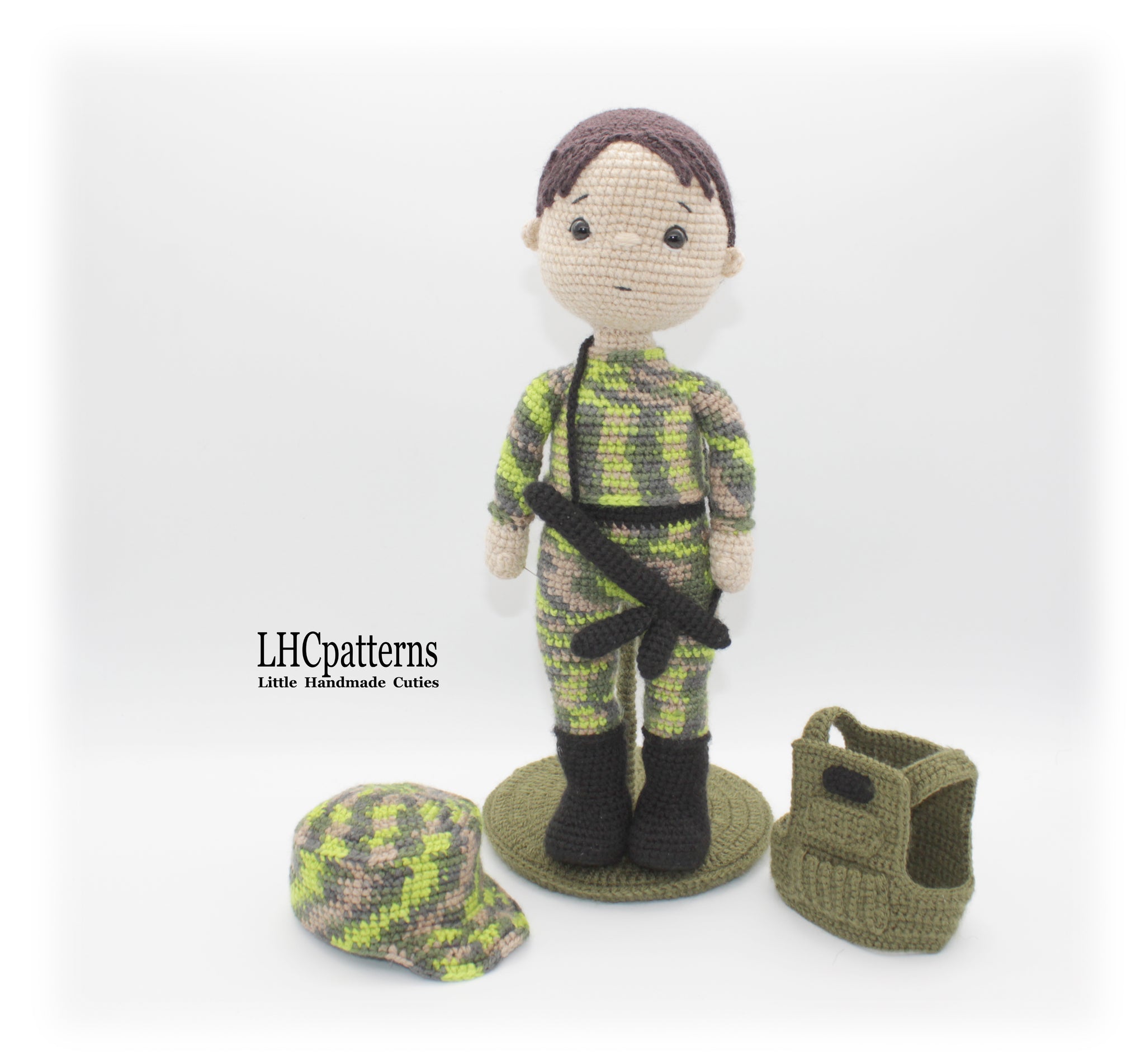 Crochet Pattern: Soldier Doll, Military Man Soft Toy, Army Man, Army B ...