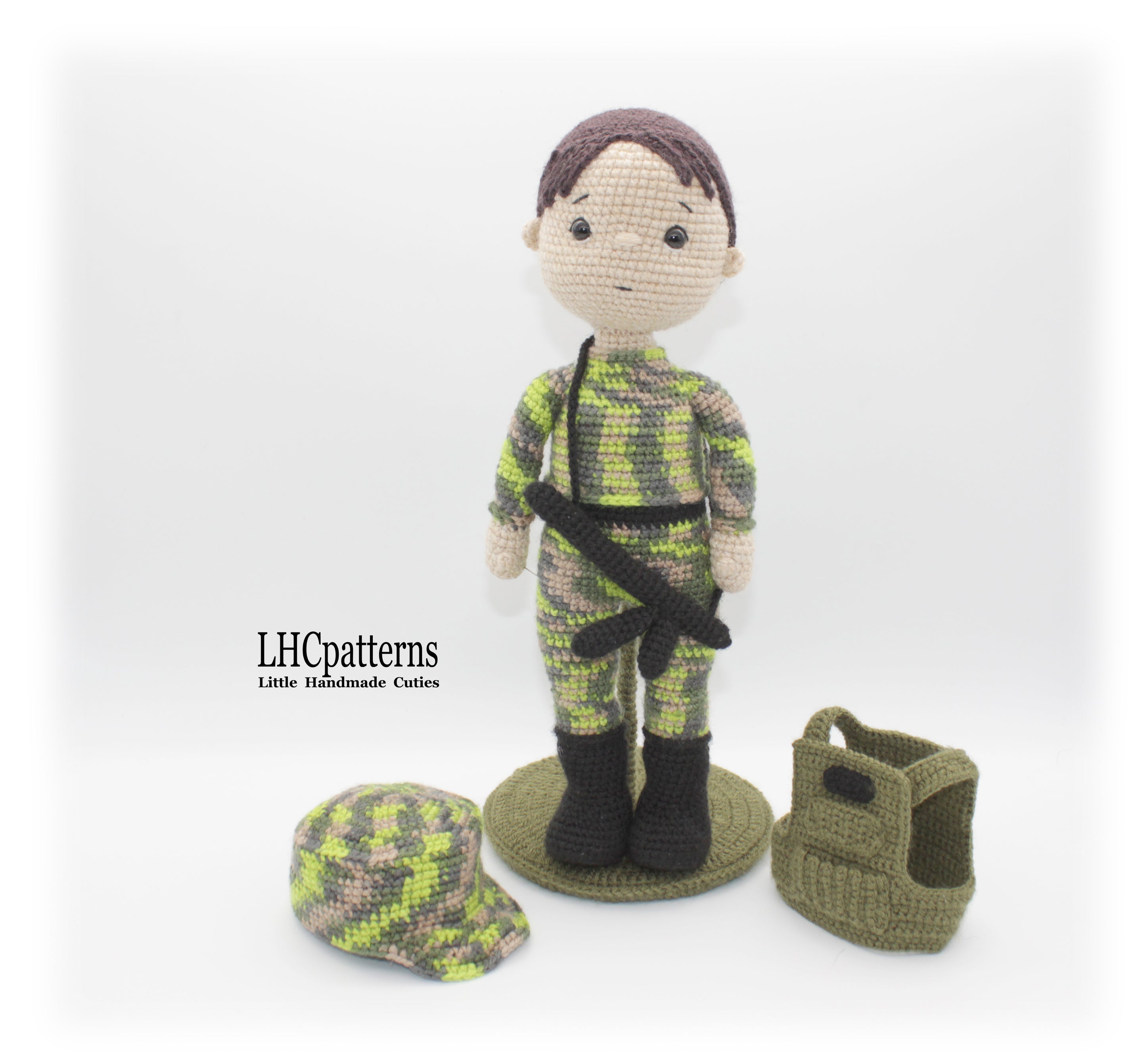 Crochet Pattern: Soldier Doll, Military Man Soft Toy, Army Man, Army B ...