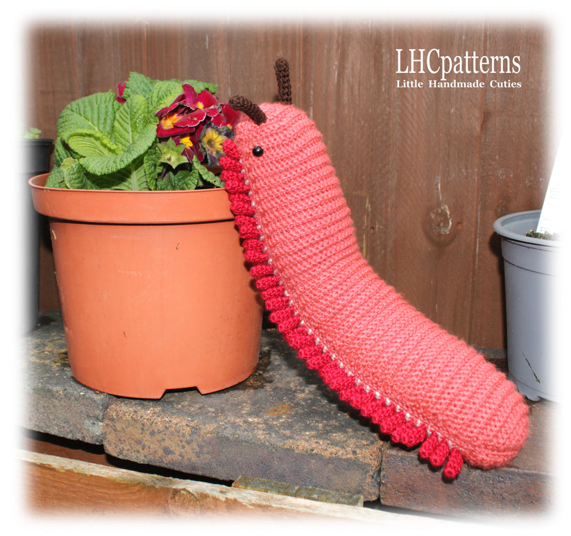 Crochet Pattern: Millipede, Amigurumi Millipede, Millipede Stuffed Toy ...