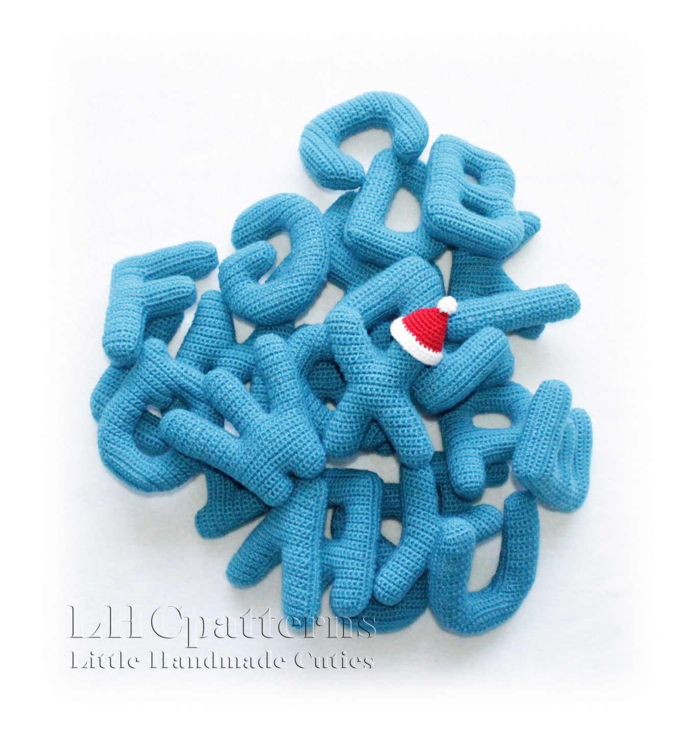 CROCHET PATTERN: 26 English Capital Letters + BONUS: Little Christmas ...