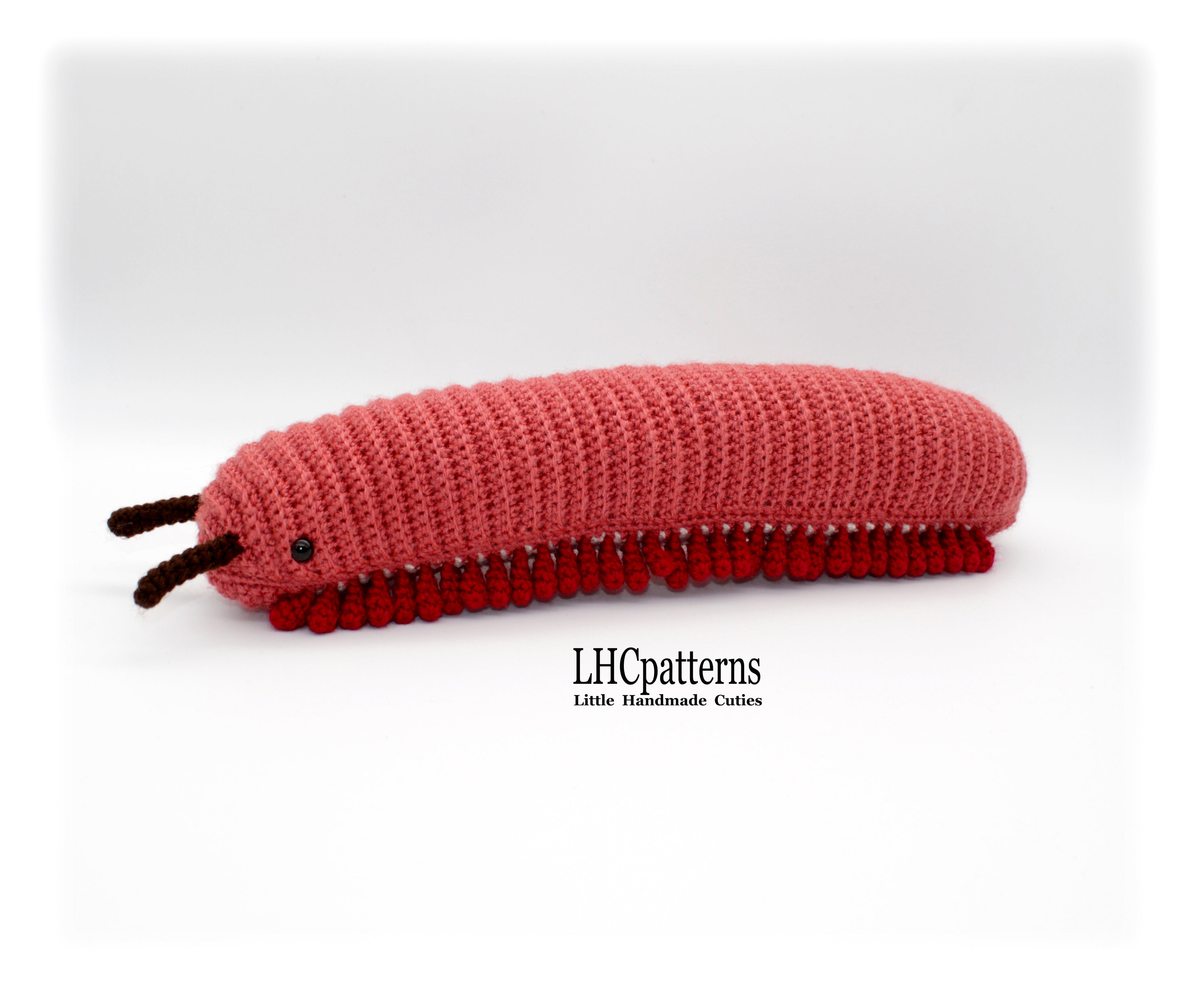 Crochet Pattern: Millipede, Amigurumi Millipede, Millipede Stuffed Toy ...